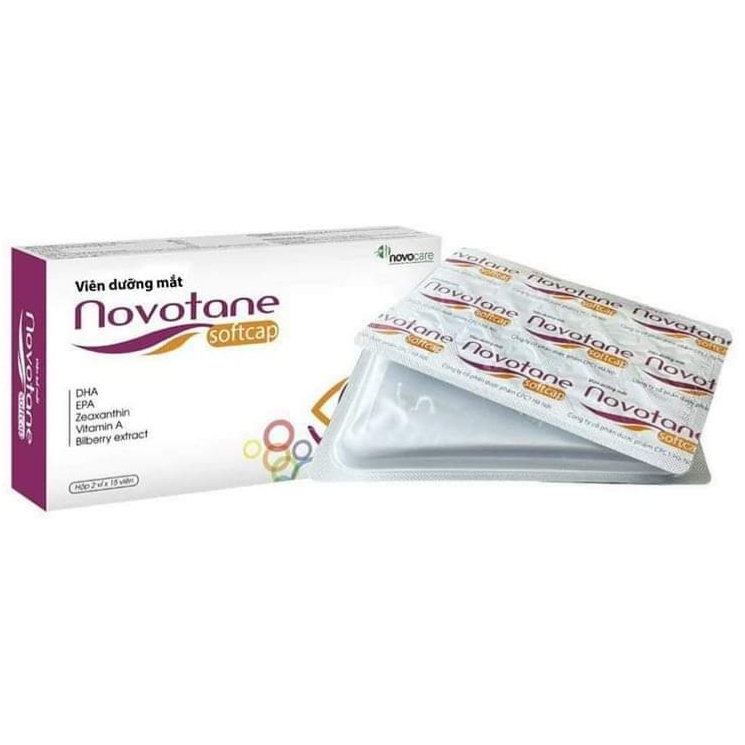 Viên uống dưỡng mắt Novotane Softcap- Chống khô mắt,tăng cường thị lực ...