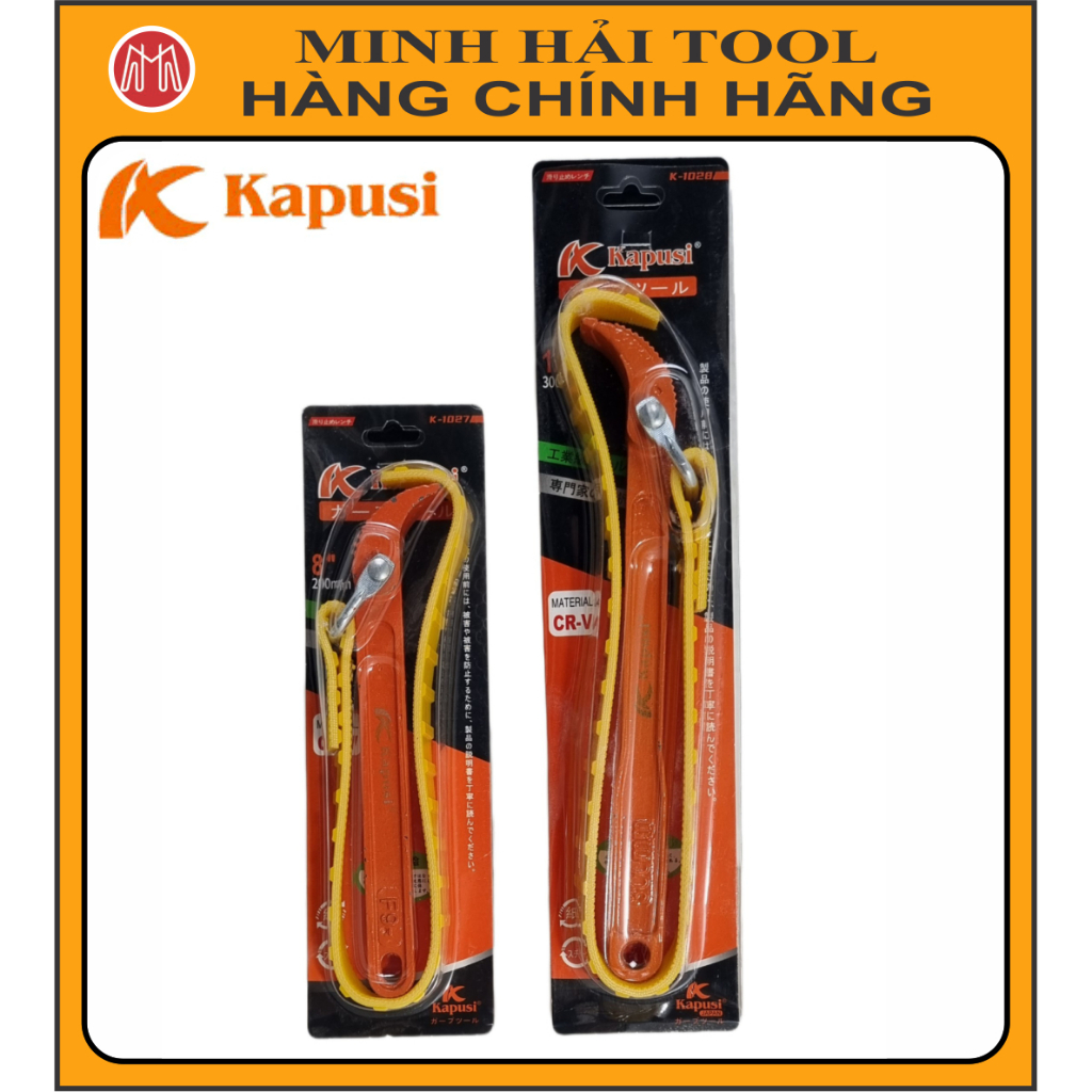 Cảo (Cờ lê) mở lọc dầu nhớt bằng dây đai Kapusi Japan K1027, K1028 ...