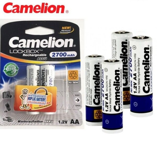 Pin sạc AA Camelion 2700 mAh vỉ 2 viên chính hãng | Shopee Việt Nam