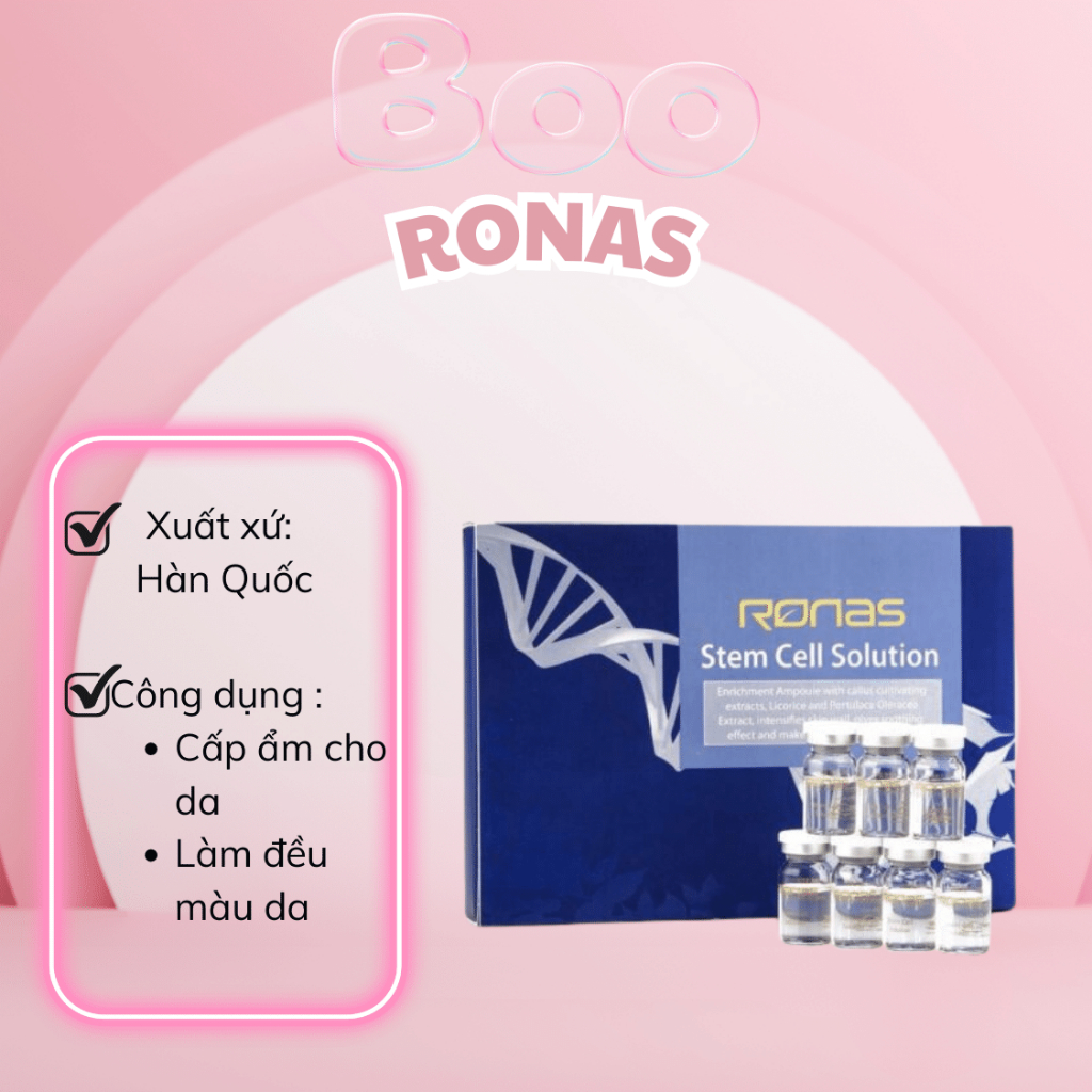 TẾ BÀO GỐC RONAS - FULL HỘP XANH (10 LỌ) | Shopee Việt Nam