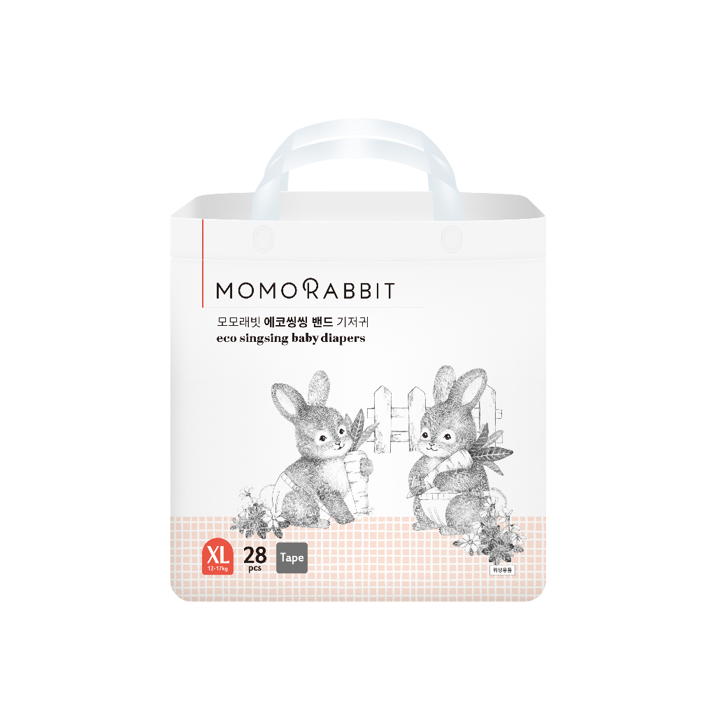 Bỉm Dán MOMO RABBIT MỚI 2023 Size XL 12-17kg 28 Miếng | Shopee Việt Nam