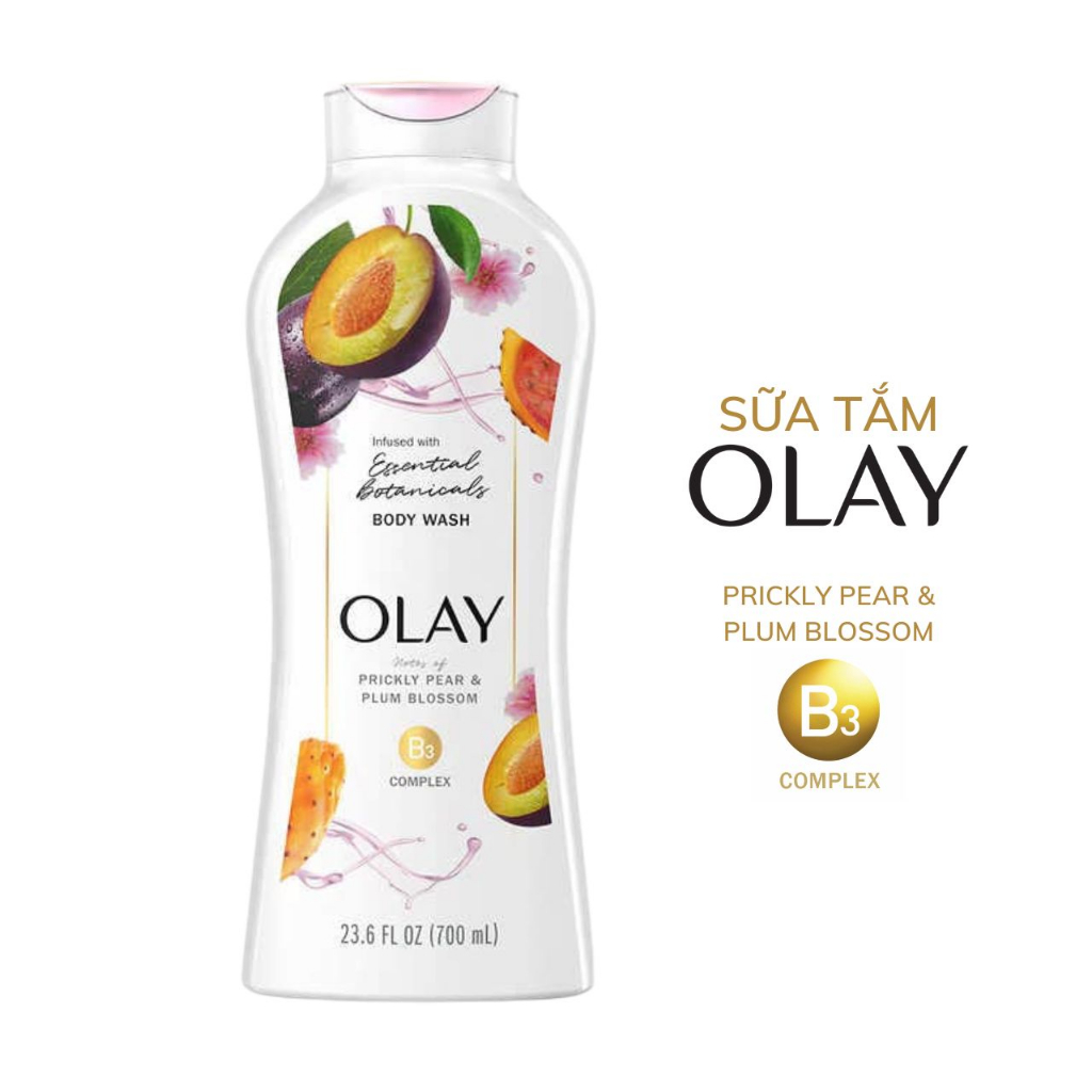 Sữa tắm Olay Body Wash Prickly Pear & Plum Blossom B3 Complex 700ml Mỹ ...