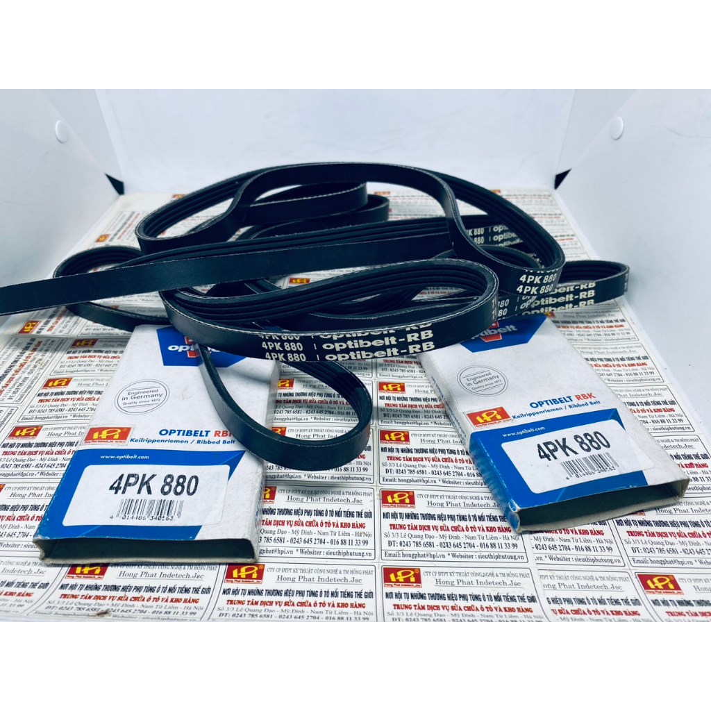 Dây curoa trợ lực lái Lexus RX300/RX330, Optibelt 4PK880 | Shopee Việt Nam