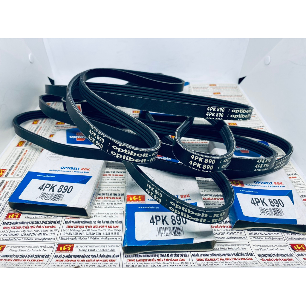Dây curoa Optibelt Dây curoa máy phát 4PK890 | Shopee Việt Nam