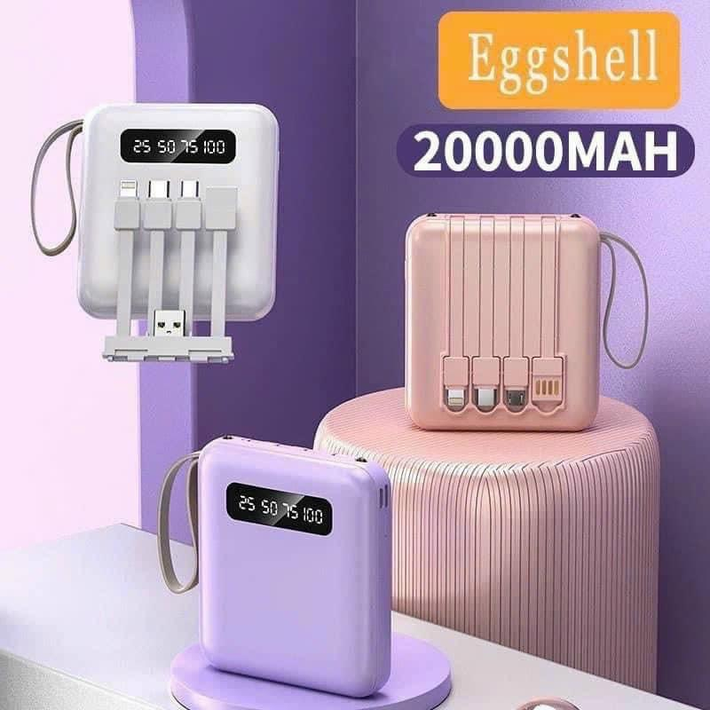 Sạc Dự Phòng Dung Lượng 20000 mAh màn hình LED hiển thị pin, Tích Hợp 4 ...