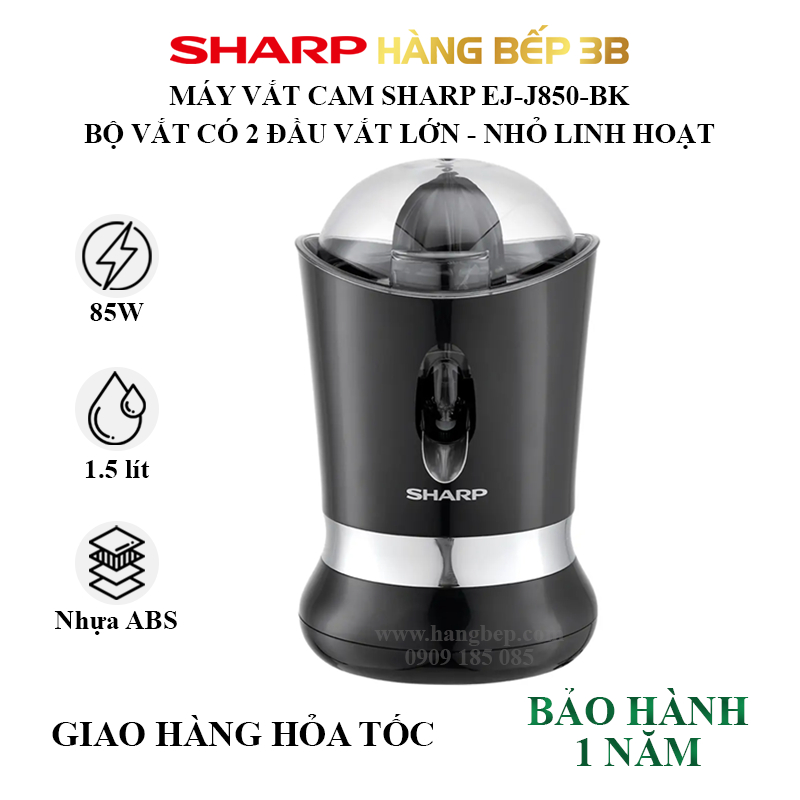 Máy vắt cam Sharp EJ-J256-WH / EJ-J850-BK - Bảo hành chính hãng 12 tháng | Shopee Việt Nam