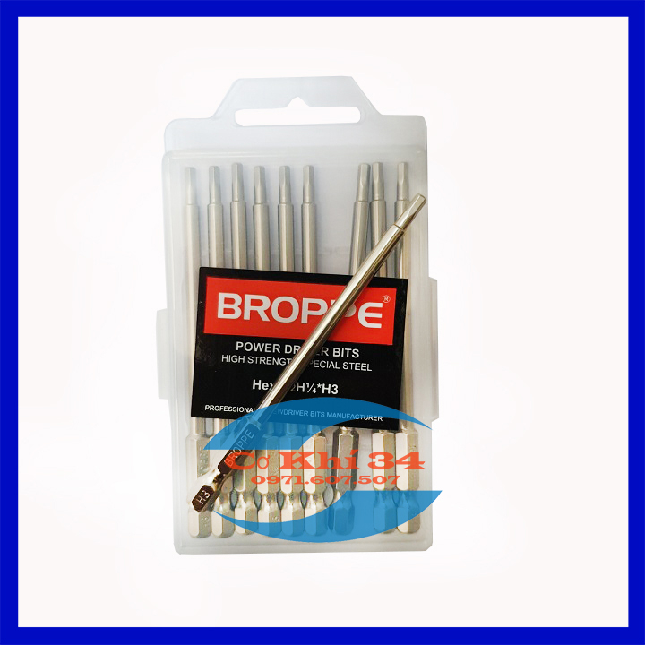 Đầu Lục Giác H3 dài 100mm Cho Máy Khoan, Bắn Vít Hãng Broppe 1 mũi | Shopee Việt Nam