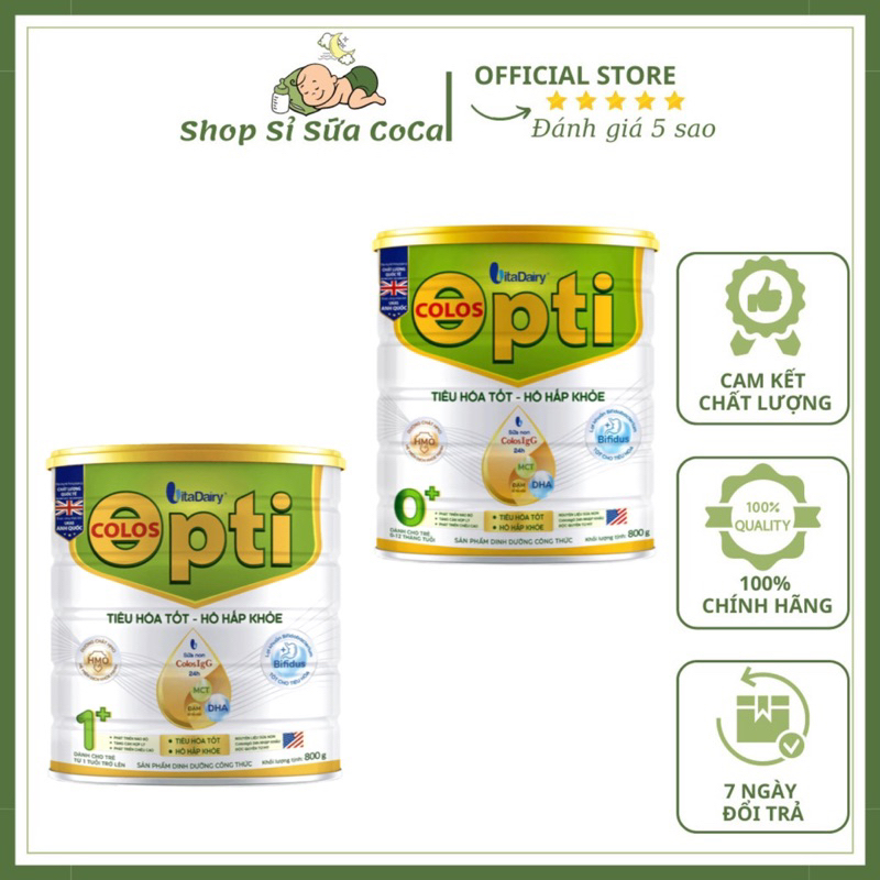 //Sữa Colos Opti 0+1+ 800gr (Vitadairy mã Qr tích xu date 2025 ...