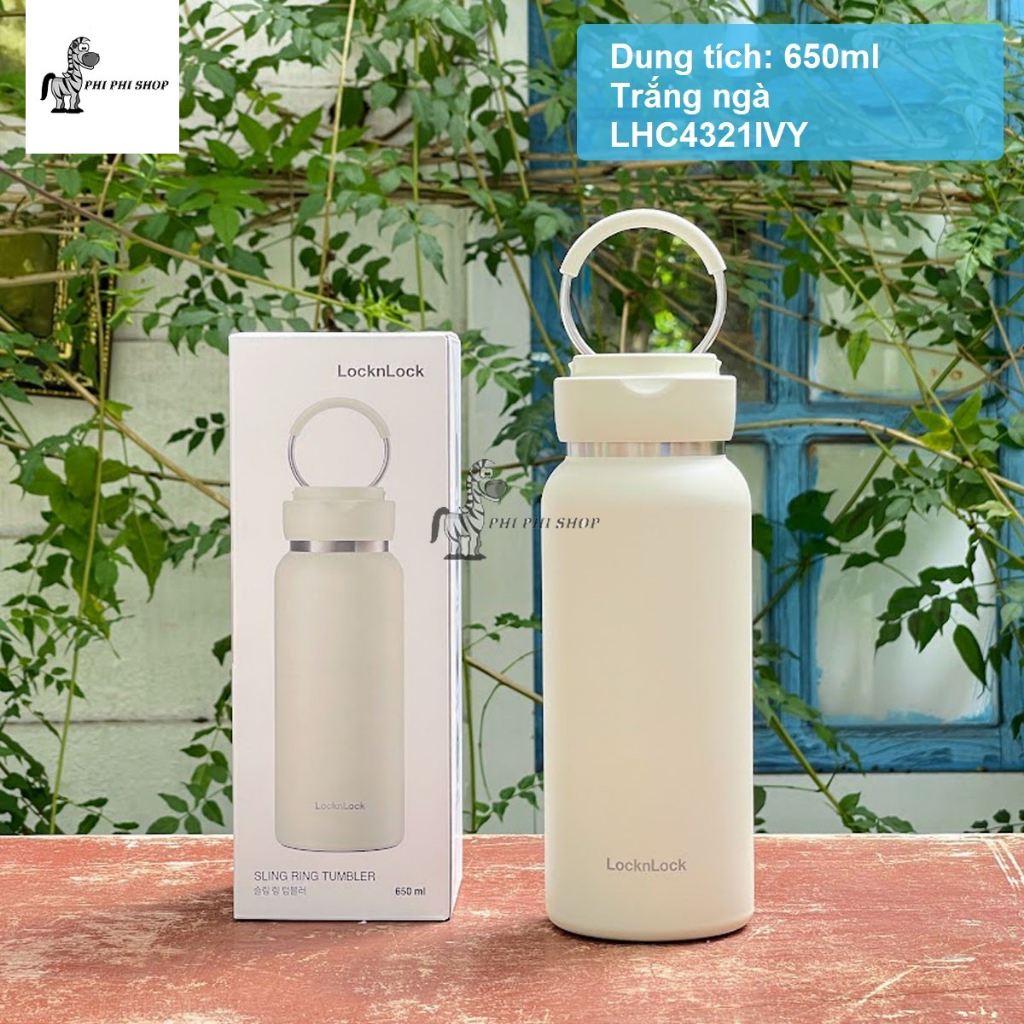 Bình giữ nhiệt LocknLock Sling Ring có quai xách 650ml LHC4321 và 800ml LHC4322 PhiPhi | Shopee ...