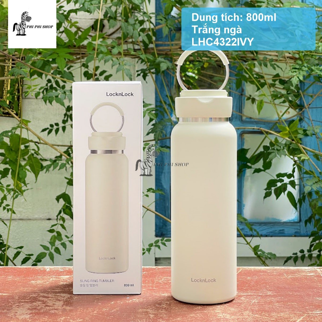 Bình giữ nhiệt LocknLock Sling Ring có quai xách 650ml LHC4321 và 800ml LHC4322 PhiPhi | Shopee ...