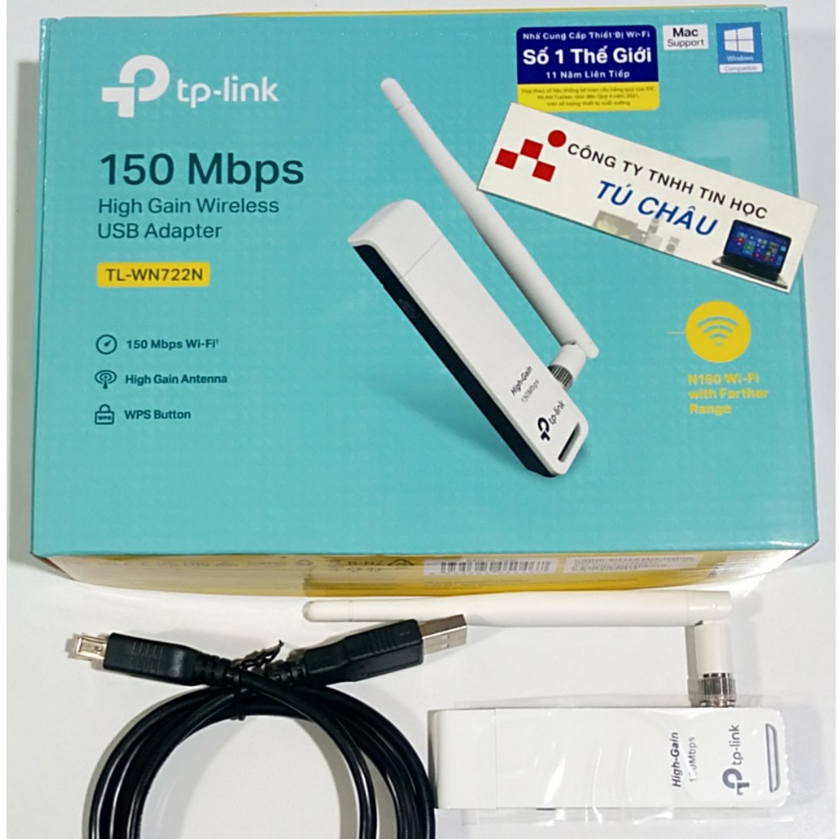 USB thu Wifi TP Link TL-WN722N (722N) - 150Mbps Wireless USB Adapter ...