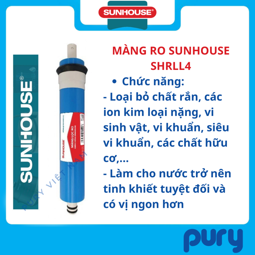Lõi lọc nước số 4 Sunhouse - Màng lọc thẩm thấu ngược - Màng RO ...