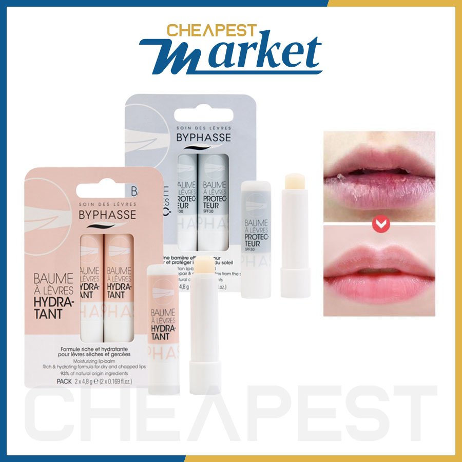 Set 2 Cây Son Dưỡng Môi, Mờ Thâm, Chống Nứt Nẻ, Chống Nắng Byphasse Lip ...