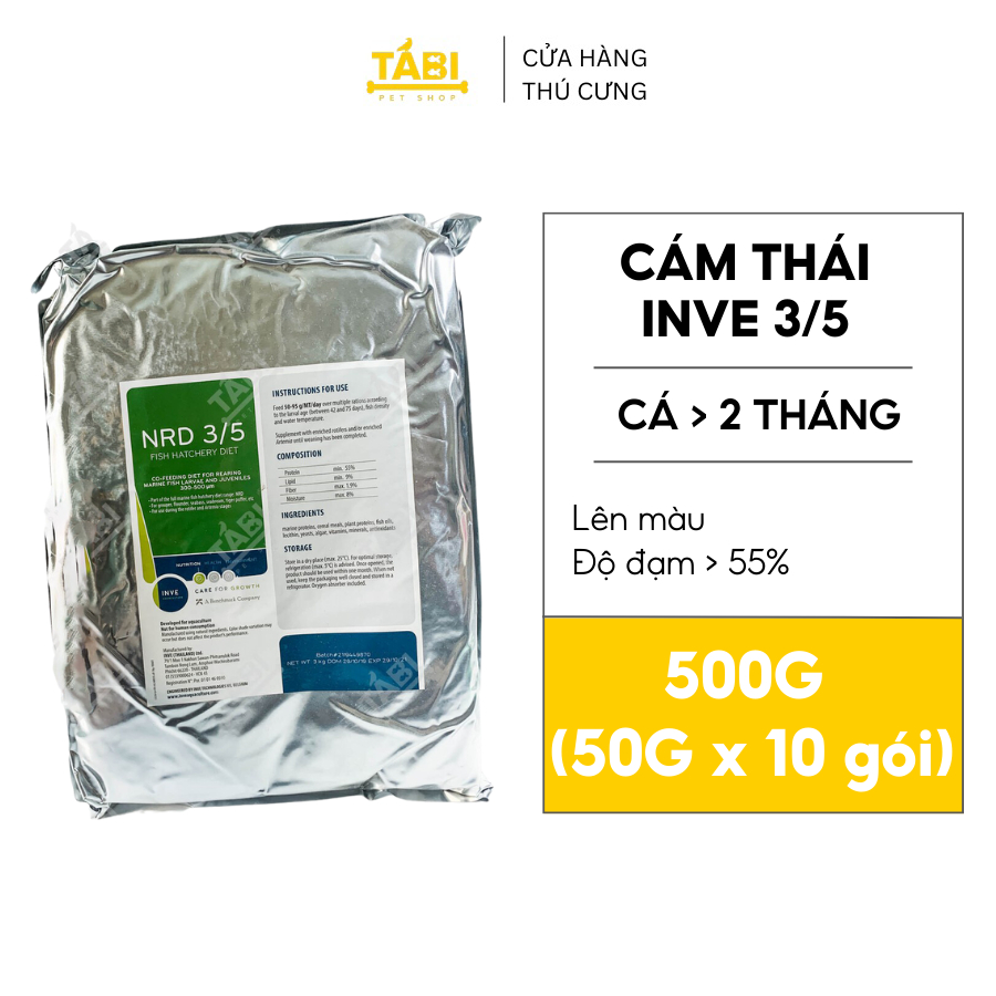 Cám Thái INVE 3/5 Cao Cấp - Cám Thái INVE Cao Cấp Cho Cá Bột,... 500G ...