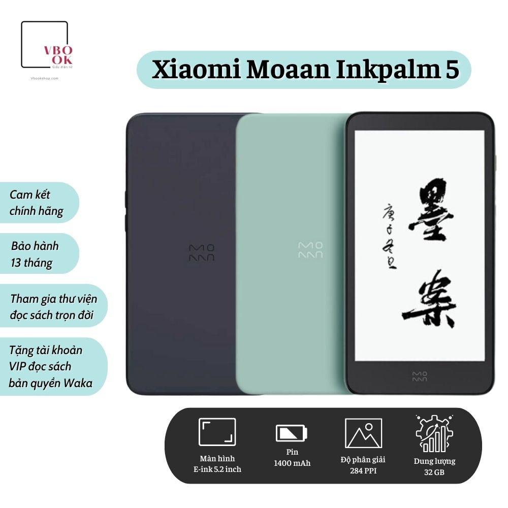Máy đọc sách Xiaomi Moaan Inkpalm 5 Mini - Chính hãng quốc tế | Shopee ...
