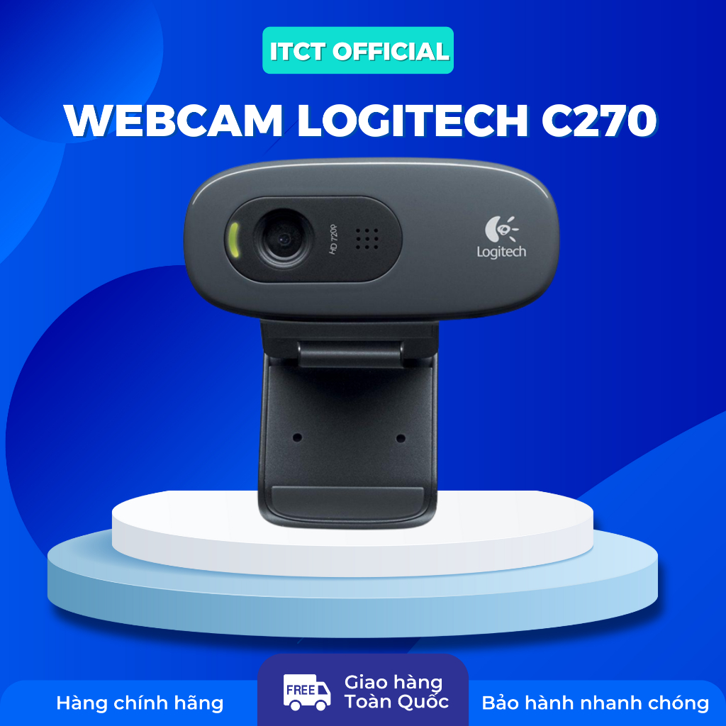 Webcam Logitech HD C270 - Chính Hãng | Shopee Việt Nam
