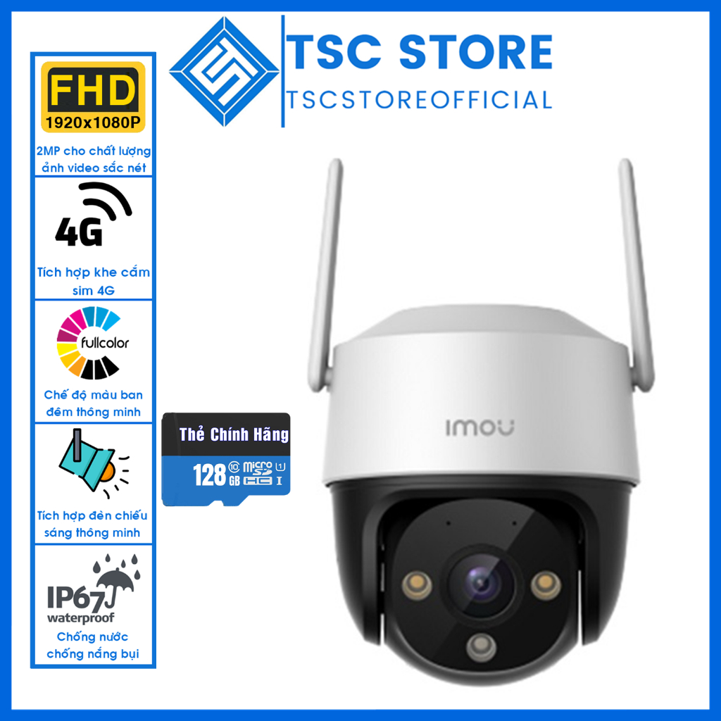 Camera IP WIFI IMOU Cruiser 4G S21FTP 2MP Full HD Full Color | Outdoor ...