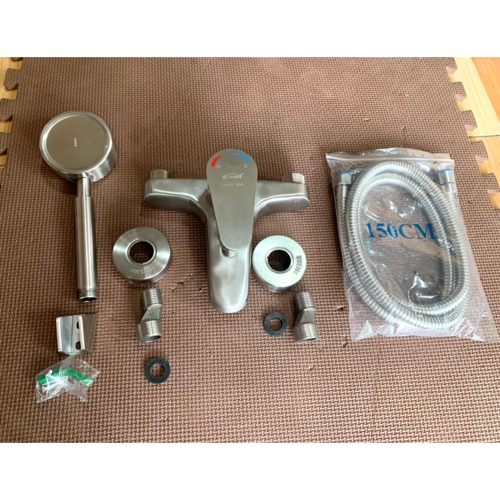 Củ Sen Tắm Nóng Lạnh Inox 304, Thương hiệu Astosi, Vòi Sen Tắm tay sen ...