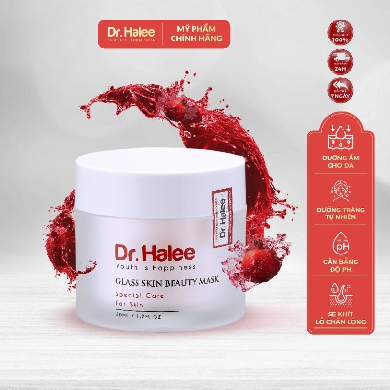Mặt Nạ Ngủ Lựu Đỏ Dr.Halee Glass Skin Beauty Mask 50ml Dưỡng Ẩm Tái Tạo ...