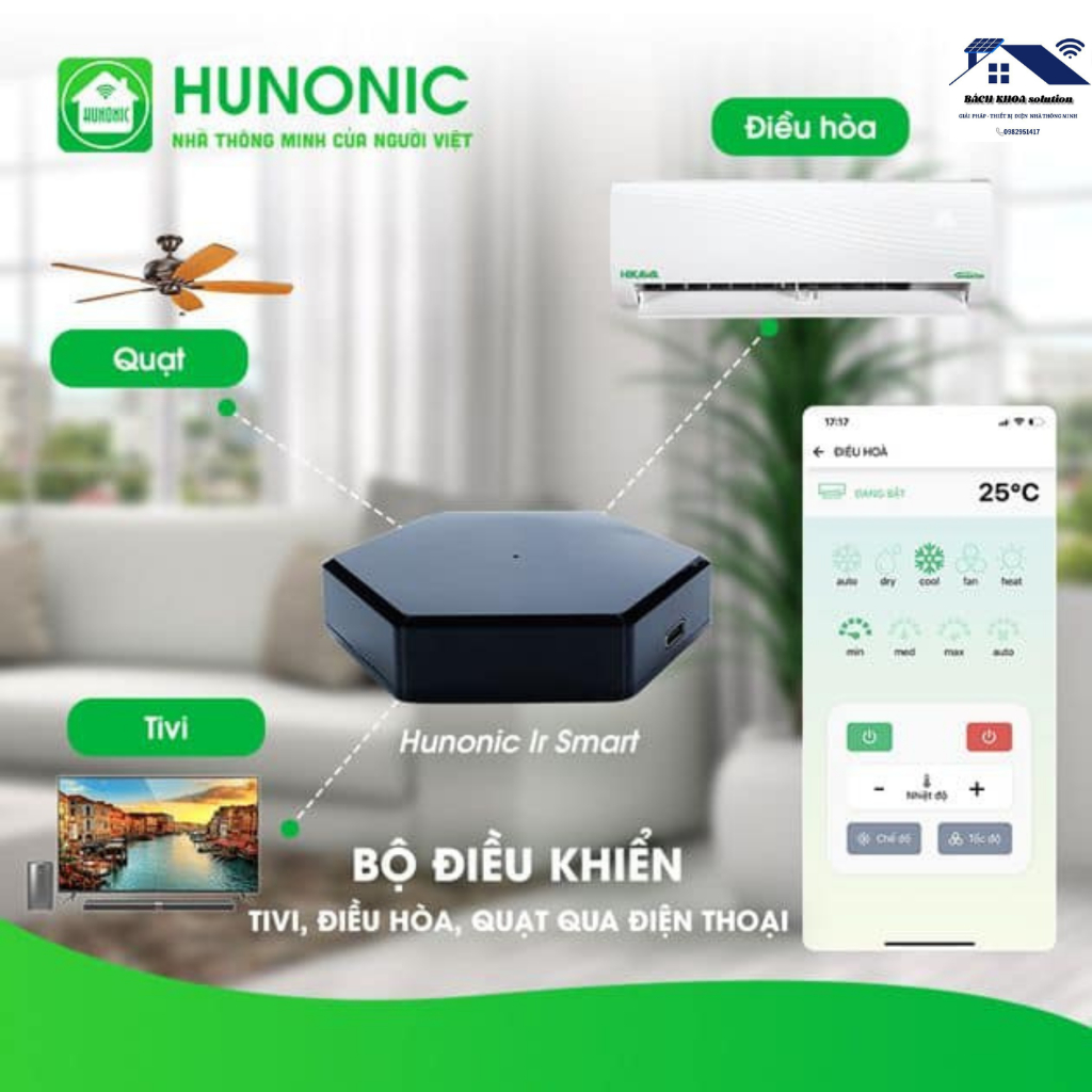 BỘ ĐIỀU KHIỂN HỒNG NGOẠI HUNONIC IR SMART | Shopee Việt Nam