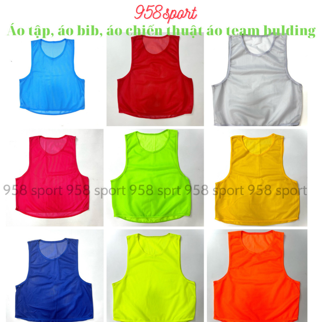 Sỉ áo team building áo bib lưới tập bóng đá người lón, áo chia độẻ, áo ...
