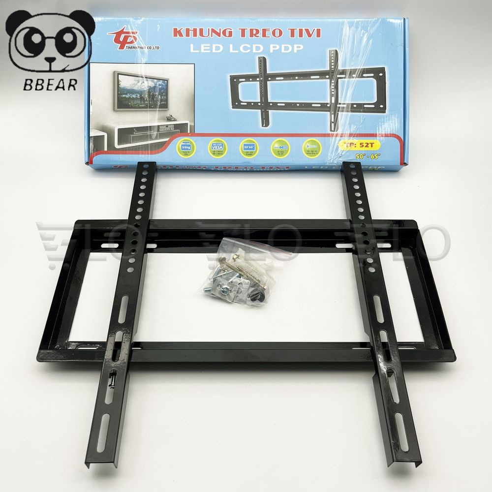 [HỎA TỐC] Khung Treo Tivi Thẳng Treo Sát Tường Bản 52inch (37-65inch) | Shopee Việt Nam