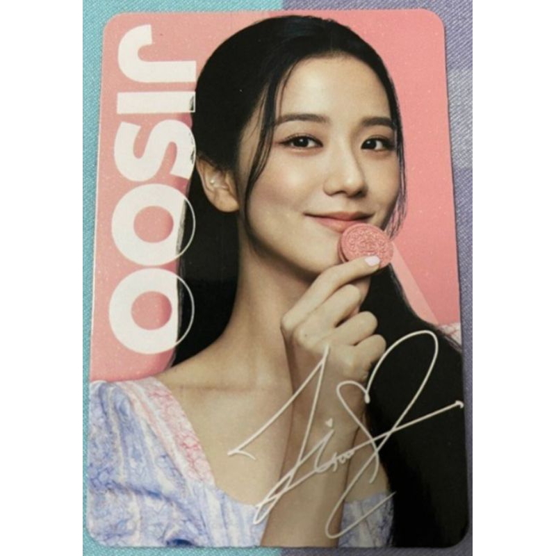 Thẻ card Oreo BlackPink Jisoo cầm bánh(1000% card off, nói không với df ...