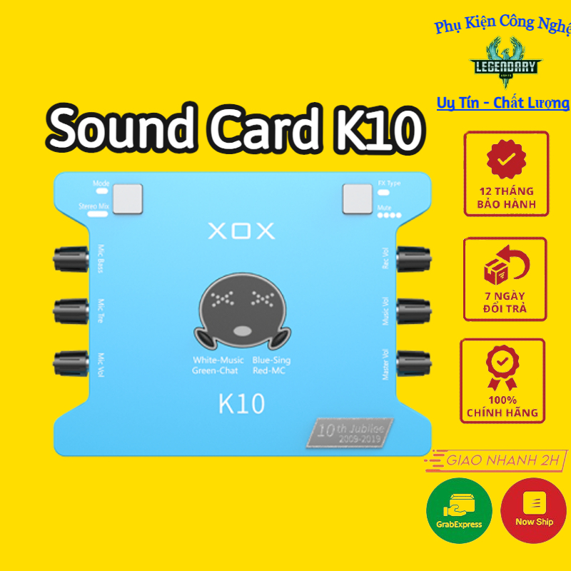 Sound Card XOX K10 Phiên Bản Mới Nhất, Kiểu Dáng Cực Đẹp, Âm Thanh Sống ...