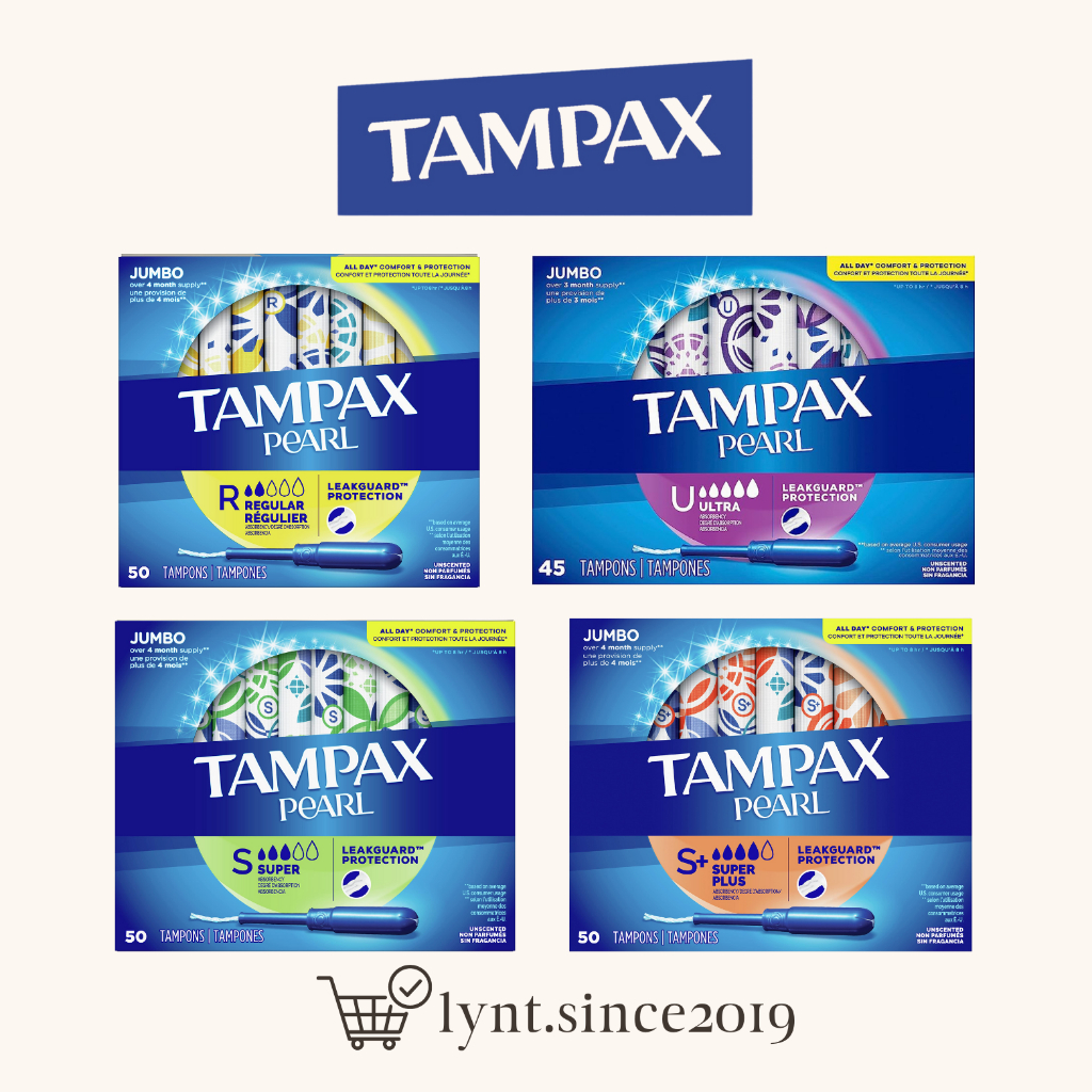 Băng vệ sinh dạng ống Tampon Tampax Pearl Regular/ Super/ Super Plus ...