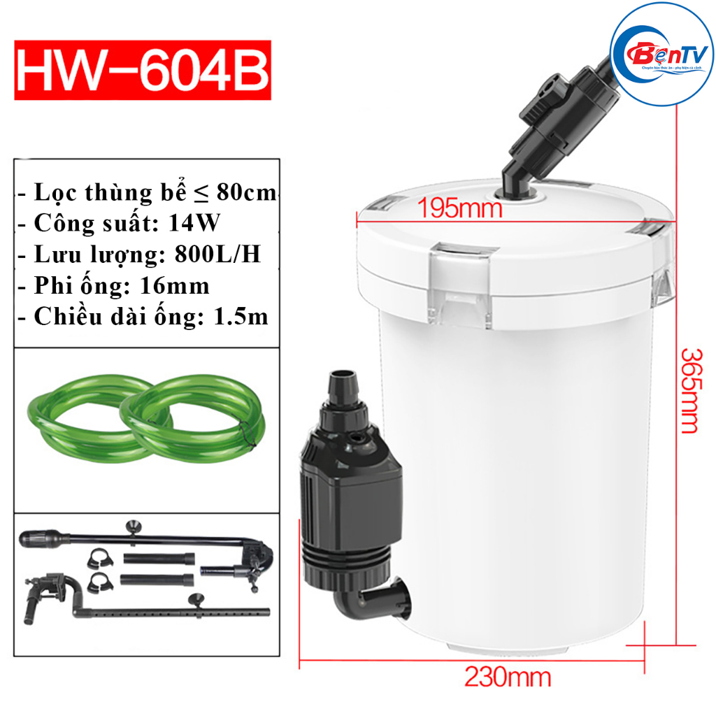 Máy lọc thùng bể thủy sinh sunsun HW-604/HW-604B | Shopee Việt Nam