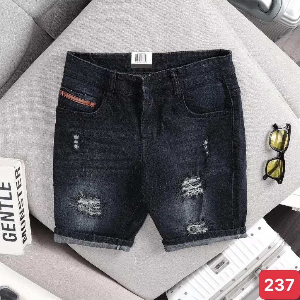 Quần short Nam jean chất bò co dãn thoải mái [PTZ.STORE 237 ] quần lửng ...