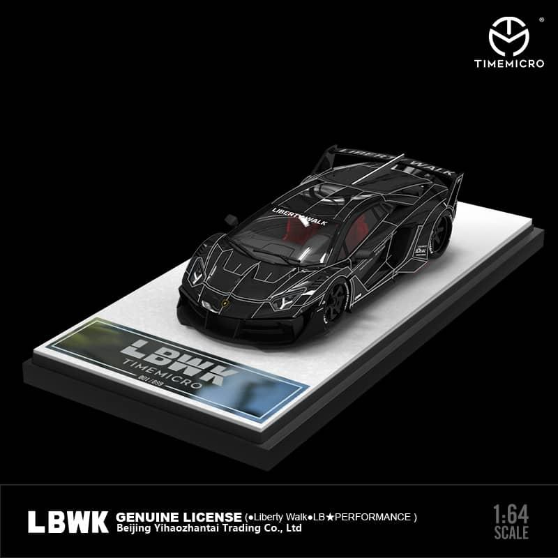 MÔ HÌNH 1:64 TIME MICRO - LBWK Lamborghini Aventador GT EVO Tron Black ...
