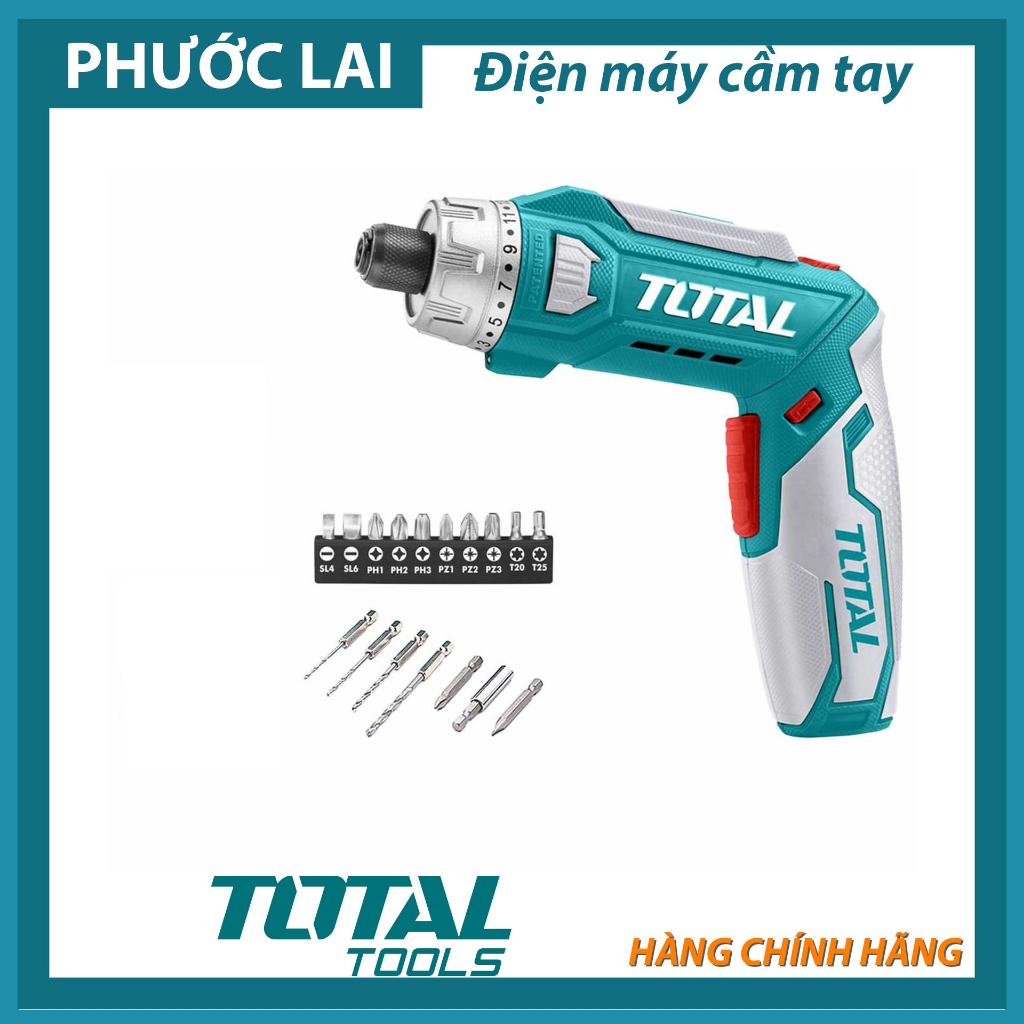 Máy siết vít dùng pin 8V (Chính Hãng) TOTAL TSDLI0802 | Shopee Việt Nam