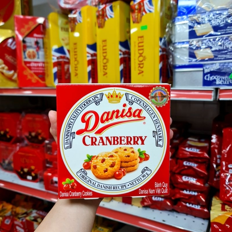 Bánh quy bơ Danisa Cranberry Nam Việt Quất hộp 405g | Shopee Việt Nam