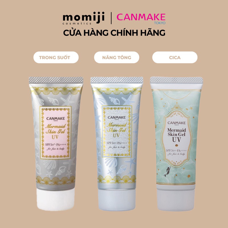 Kem Chống Nắng Canmake Mermaid Skin Gel UV Full size chuẩn Nhật 40gr | Shopee Việt Nam