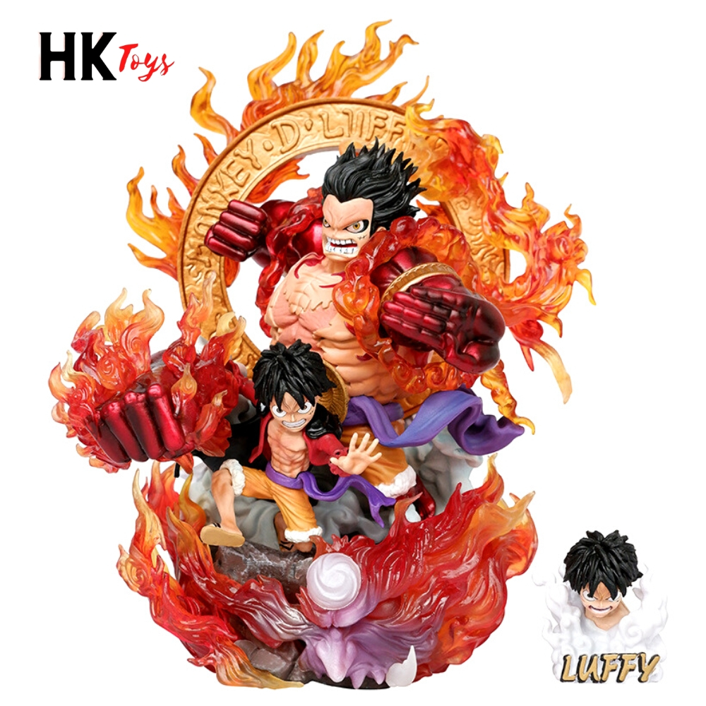 Mô Hình OnePiece Mô Hình Luffy Gear 3 Red rock kết hợp Gear 4 - Cao ...
