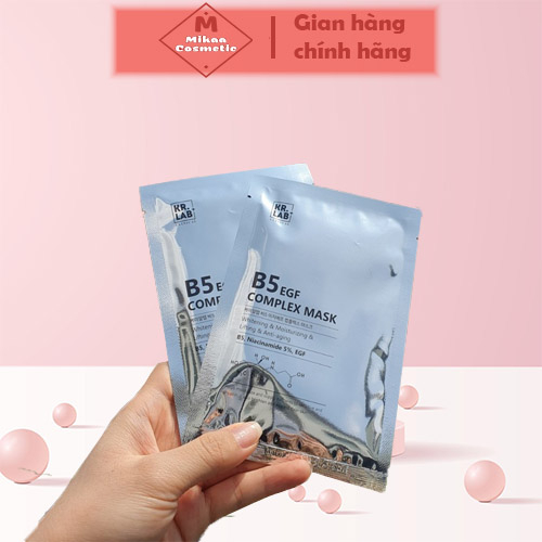 Mặt nạ Mask B5 kr.lab B5 niacinamide EGF complex mask giúp cấp ẩm dưỡng trắng phục hồi da ...