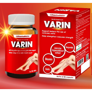 Viên uống Giảm suy giãn tĩnh mạch VARIN (C/30Viên)-GIẢM PHÙ CHÂN, NẶNG ...