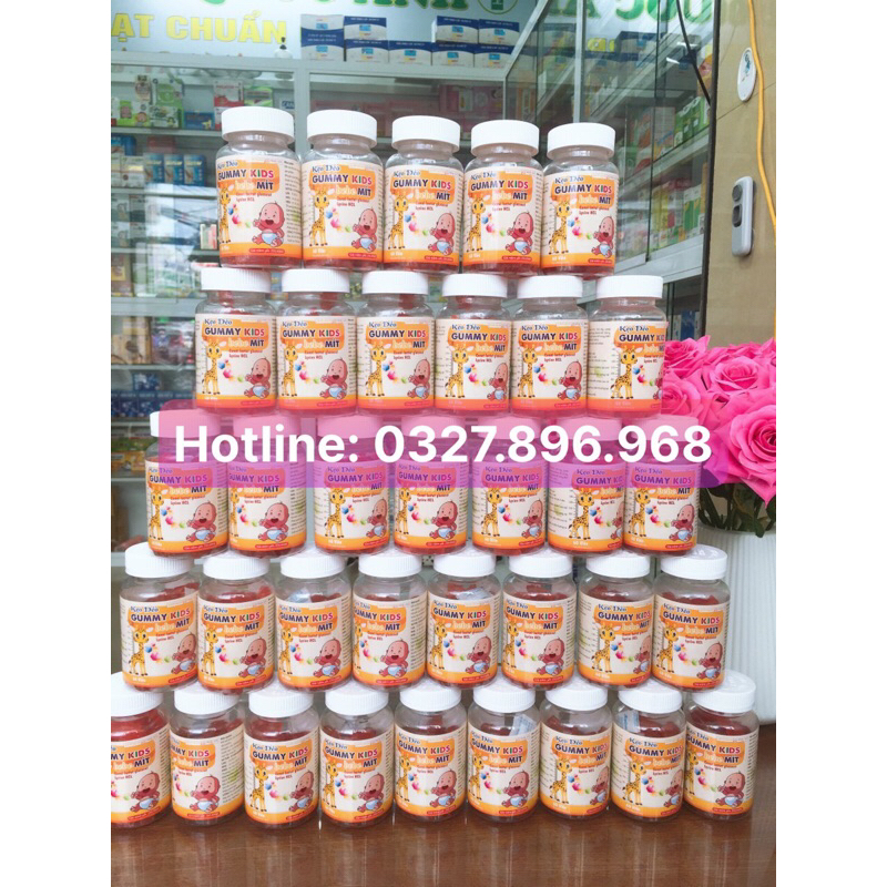 Kẹo Dẻo Gummy Kids Bebe Mít Canxi, Lysin, Kẽm bổ sung Canxi, tăng chiều ...
