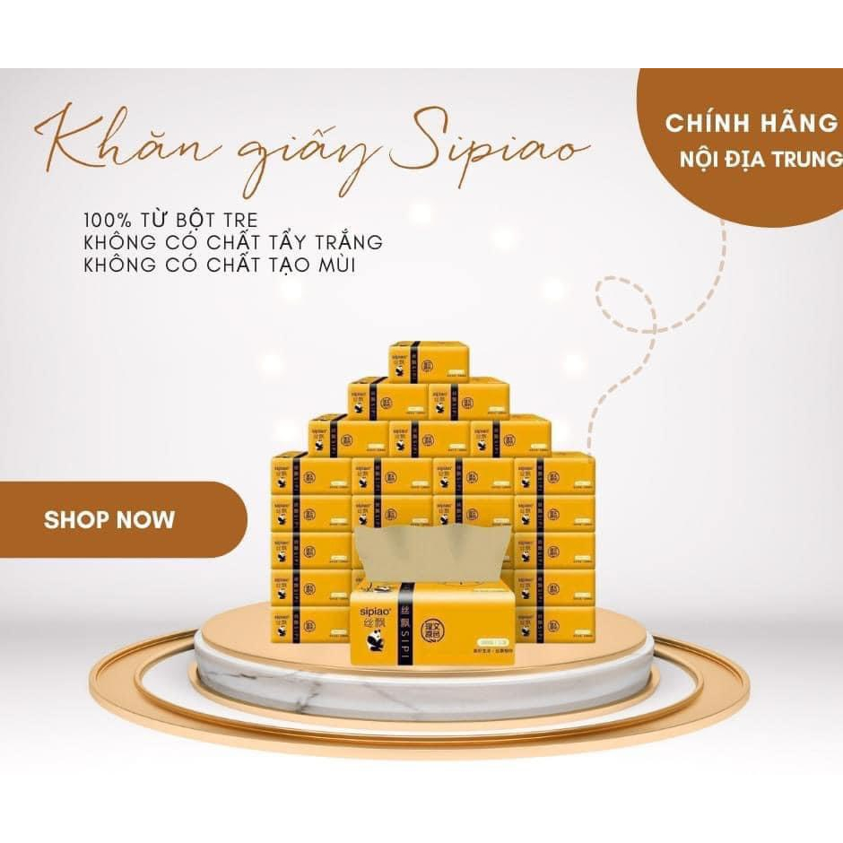 Giấy ăn Sipiao ( gấu trúc) dai loại 1 kích thước lớn, 3 lớp, siêu dai ...