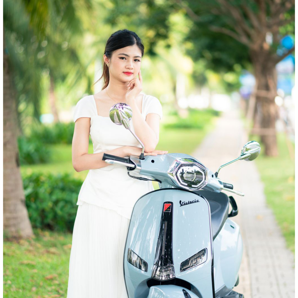 Gương chiếu hậu xe máy xe mô tô classic màu bạc | Shopee Việt Nam