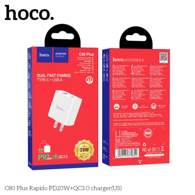 Củ sạc hoco sạc nhanh 20W | Shopee Việt Nam
