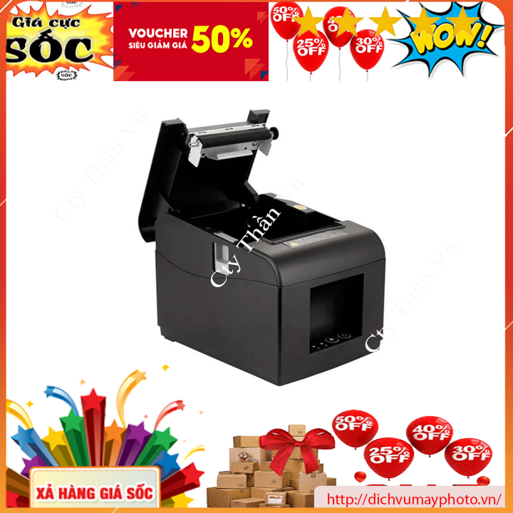 Máy in tem, mã vạch hãng Xprinter mã M804 cổng USB chuẩn chất lượng tốt ...