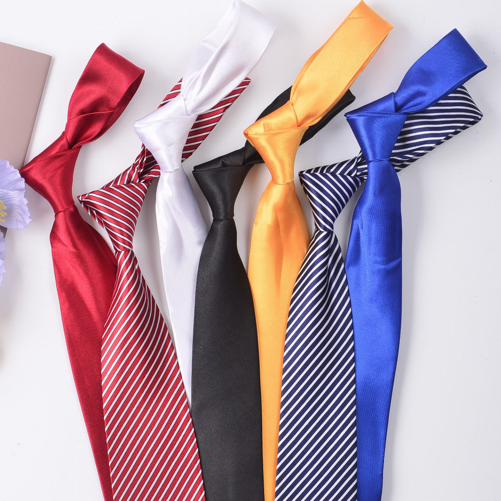 Cà vạt Nam Bản Lớn 8cm Cavat Học Sinh Trơn Màu Đồng Phục Kỷ Yếu | Shopee Việt Nam