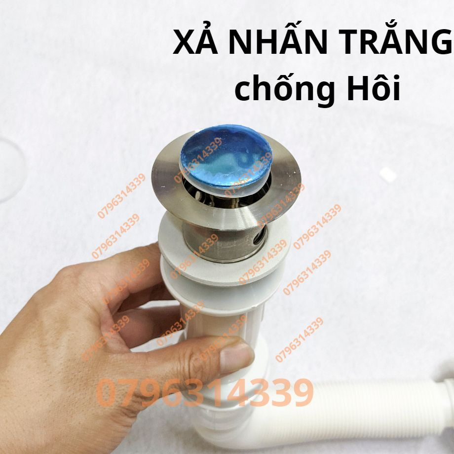 xiphong xả lavabo, bộ xả thoát nước chậu rửa mặt LẬT XÁM dây ruột gà ...
