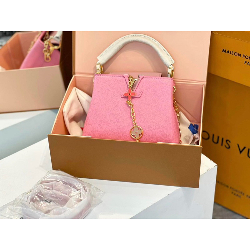 LV CAPUCINES MINI HỒNG ROSE | Shopee Việt Nam