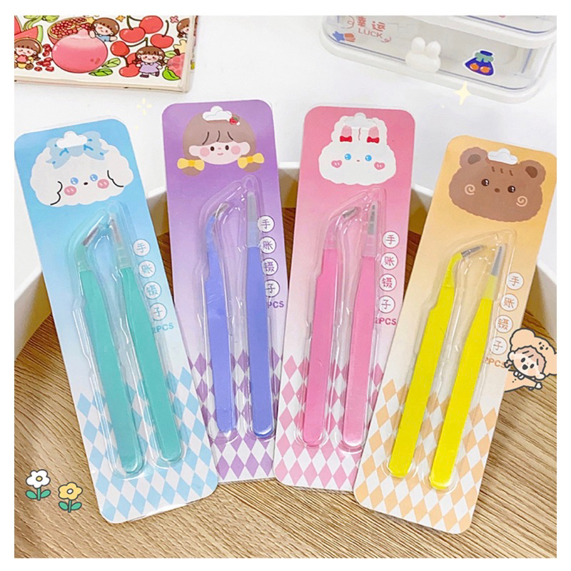 Set 2c Nhíp gắp sticker, làm đồ thủ công trang trí | Shopee Việt Nam