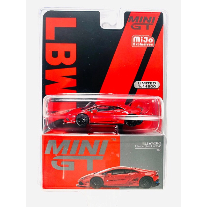 Xe mô hình Mini GT 375(Card Mỹ) LB★WORKS Lamborghini Huracan ver. 2 Red ...