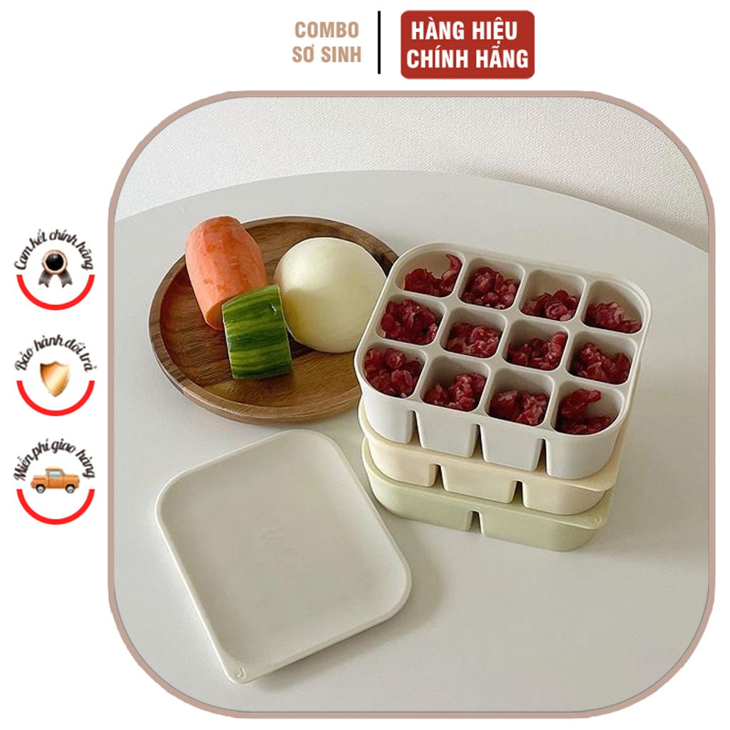 KHAY TRỮ ĐÔNG ĐỒ ĂN DẶM SILICON BLUEMAMA MODUI *SILICONE CUBE* [Khay ...