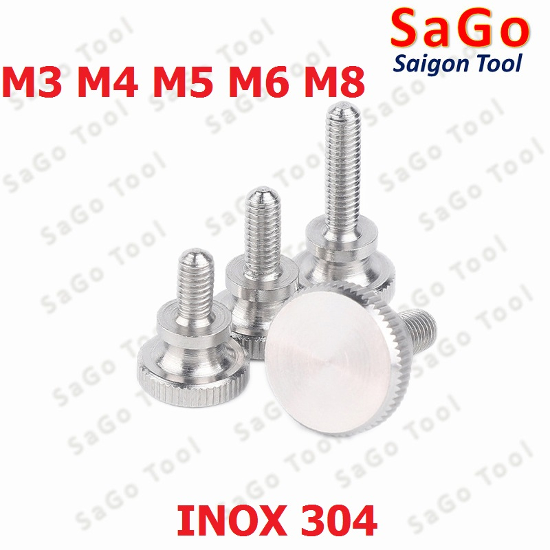 Núm vặn ren ngoài, bu lông vặn tay Inox 304 size M3 M4 M5 M6 M8 | Shopee Việt Nam